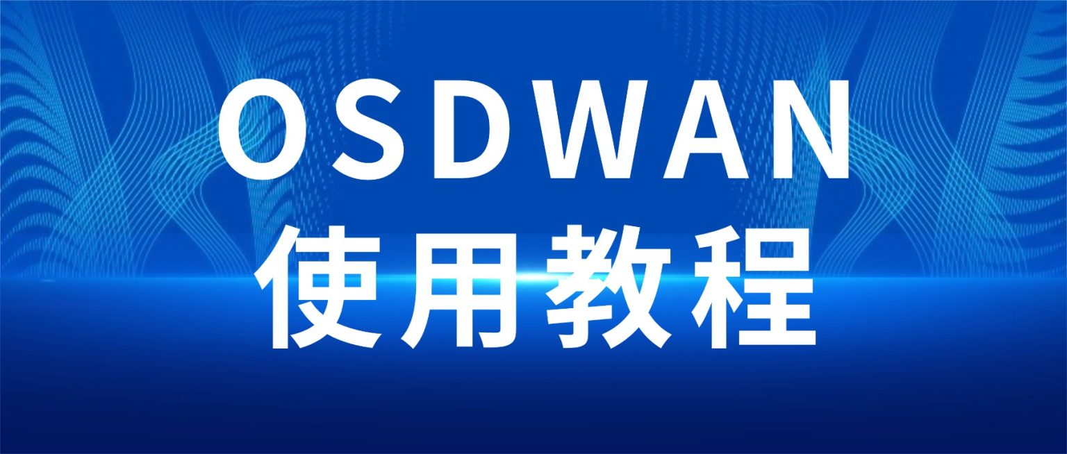 OSDWAN使用教程 - 元增长SDWAN